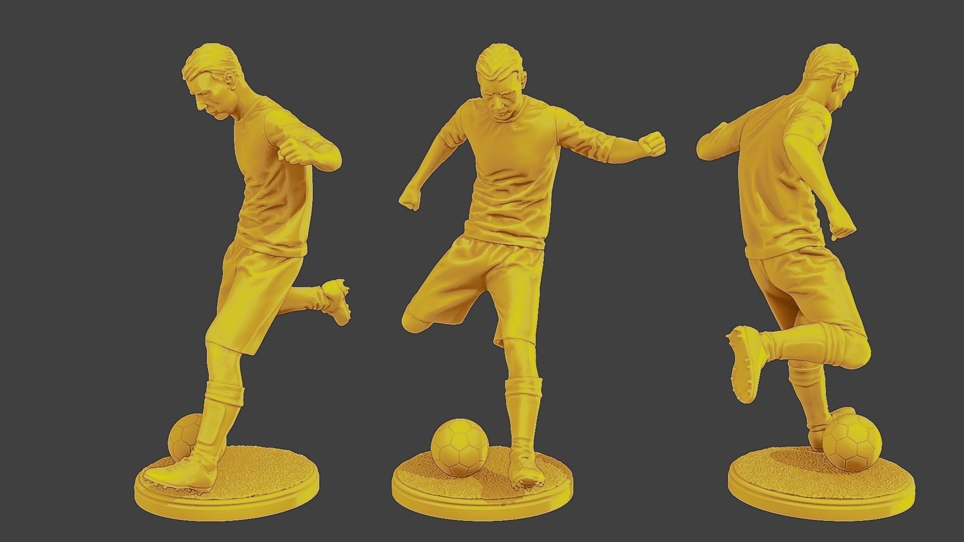 Soccer Player SP 001 3D model 3D printable | CGTrader