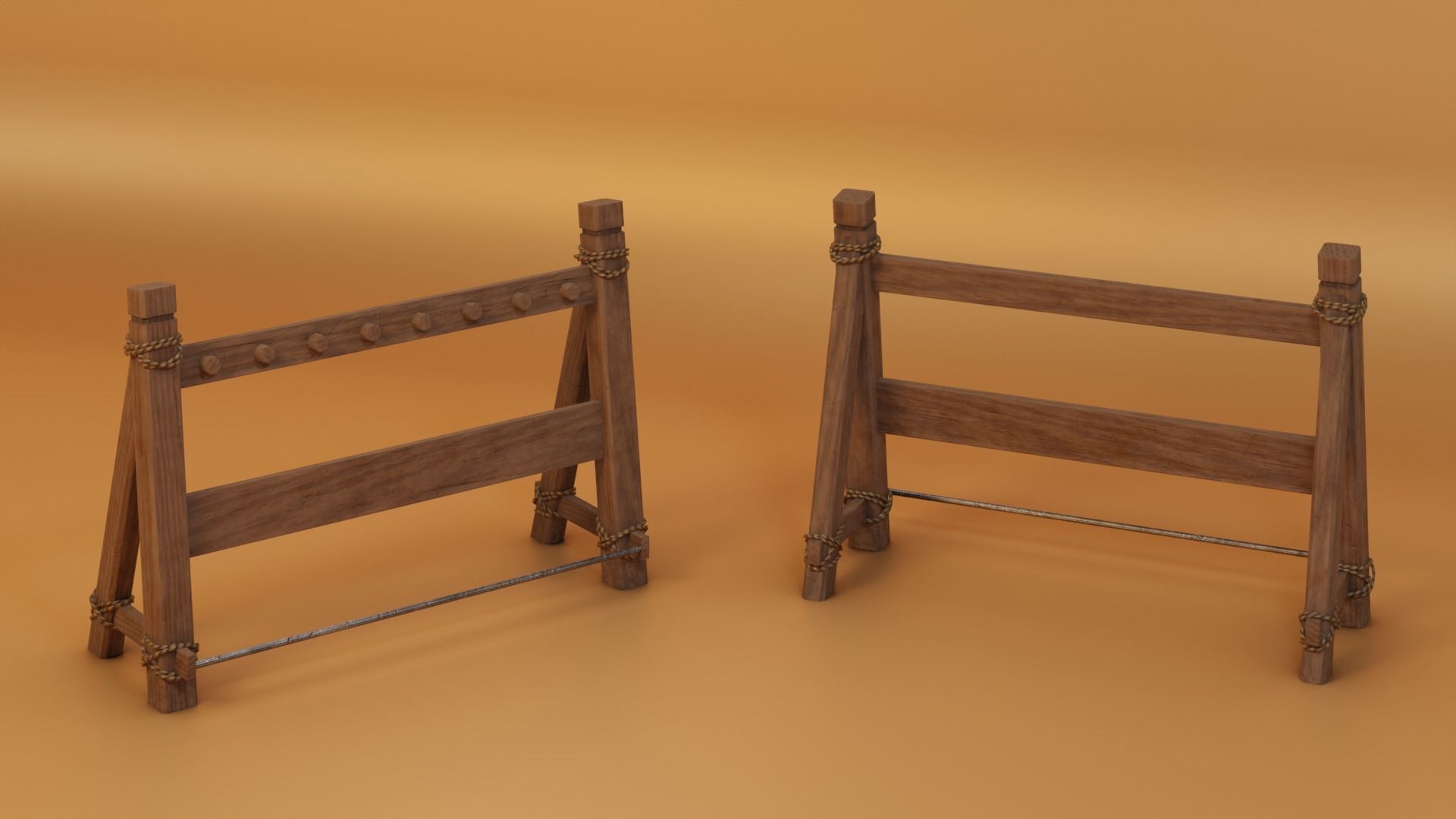 Medieval Weapon Racks free VR / AR / low-poly 3D model | CGTrader