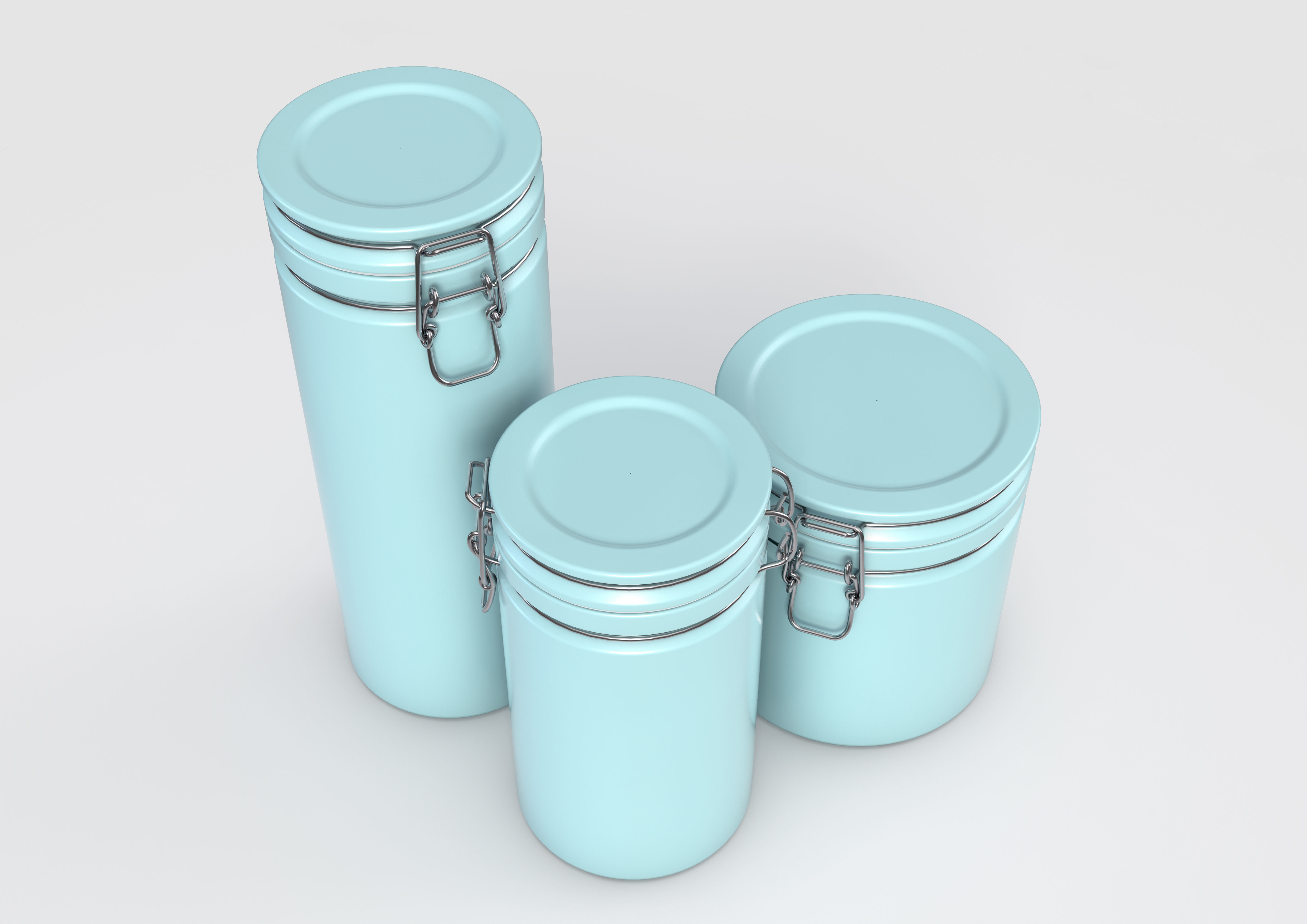ceramic storage jars 3D model | CGTrader