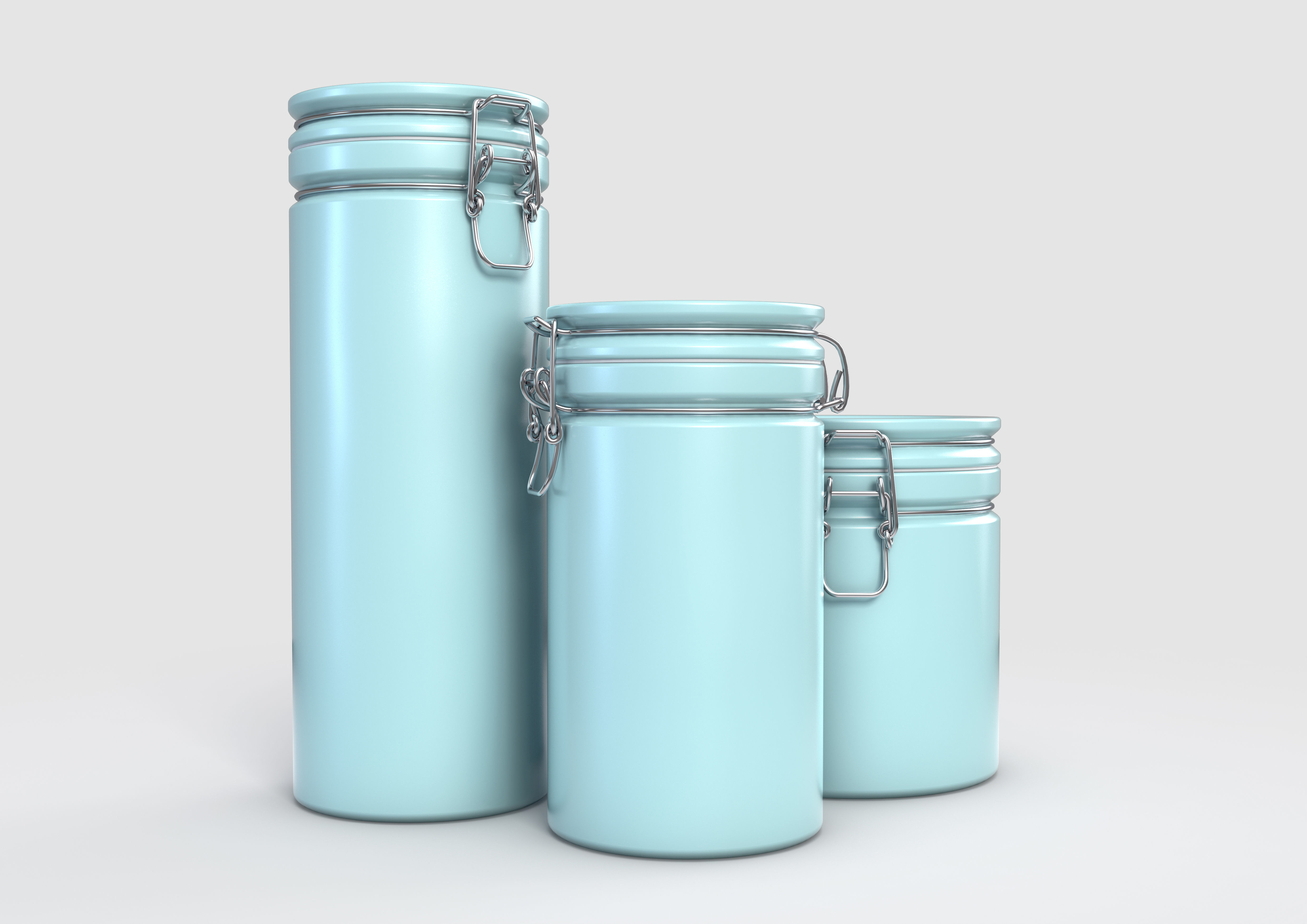 ceramic storage jars 3D model | CGTrader