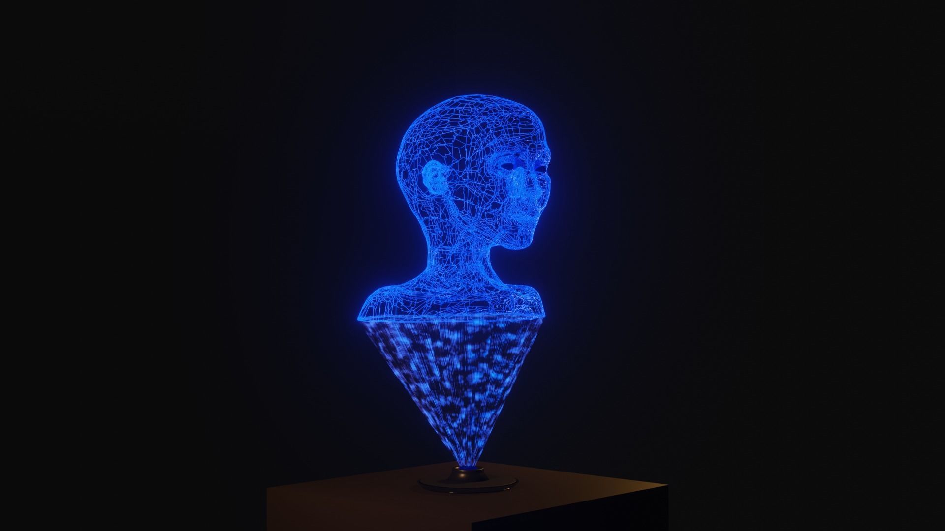 3D model Sci-fi human scan projection VR / AR / low-poly | CGTrader