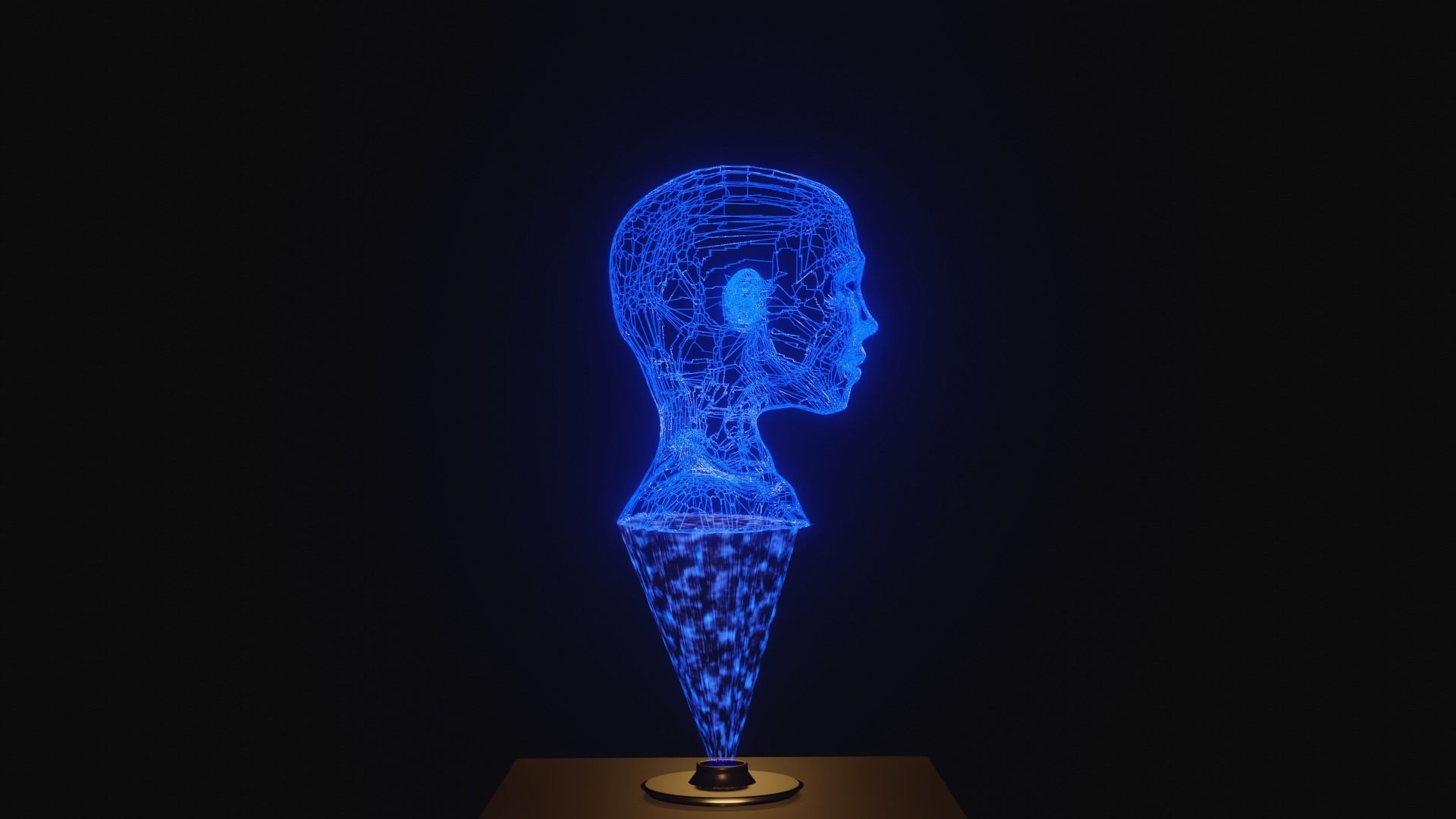 3D model Sci-fi human scan projection VR / AR / low-poly | CGTrader