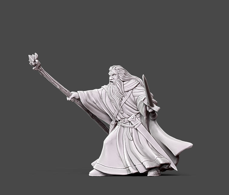 Wizard - 35mm scale 3D model 3D printable | CGTrader