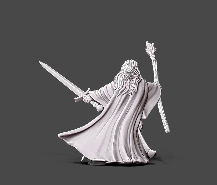 Wizard - 35mm scale 3D model 3D printable | CGTrader