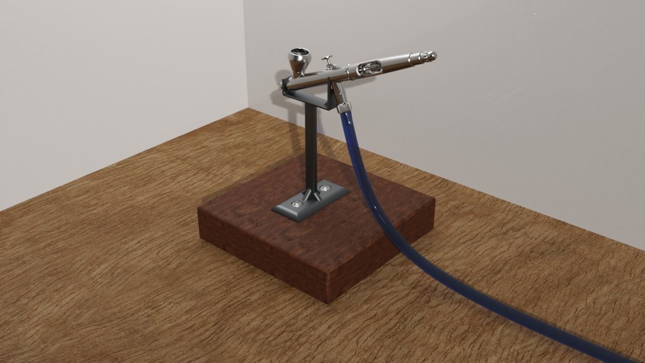 Airbrush stand free 3D model 3D printable | CGTrader