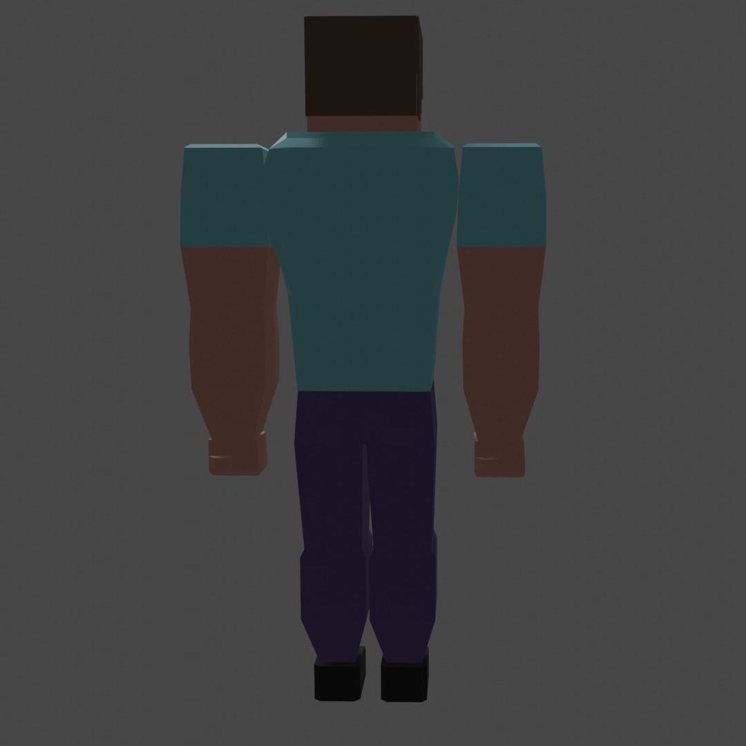 Giga Steve 3D model | CGTrader