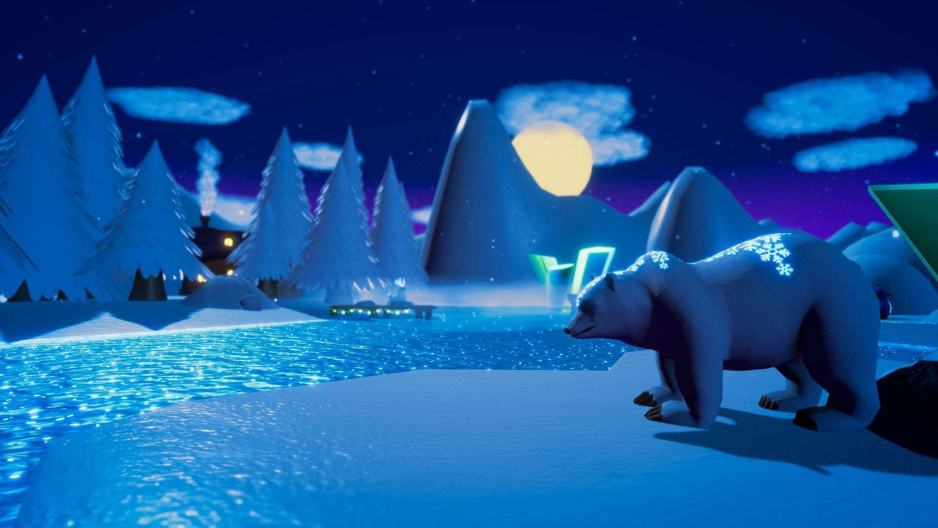 3D model Magical Winter Pack game assets Unity URP VR / AR / low-poly ...