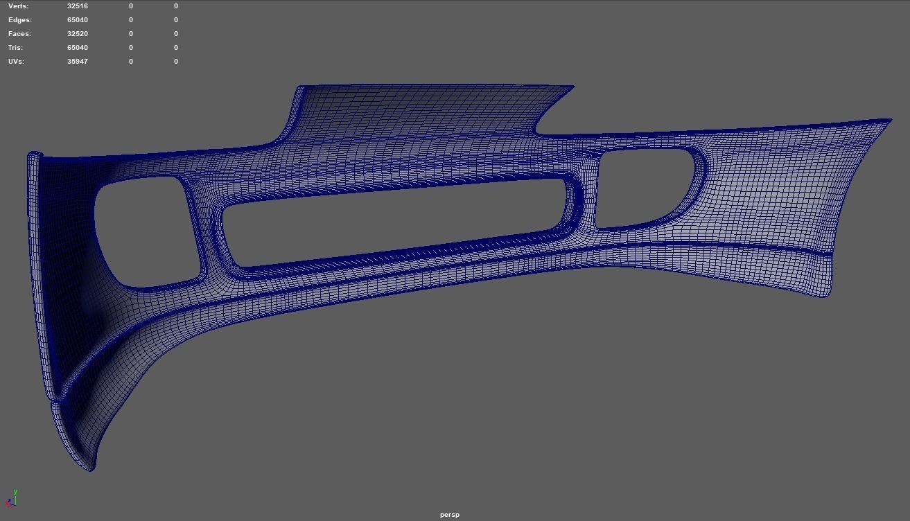 3D model Front Bumper Toyota Supra VR / AR / low-poly | CGTrader