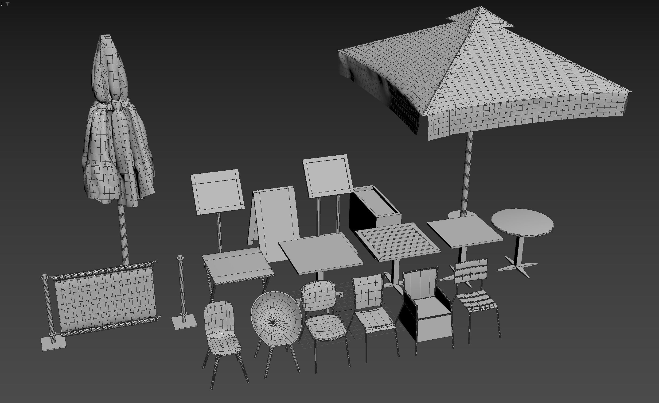 3D model Modular Restaurant props VR / AR / low-poly | CGTrader
