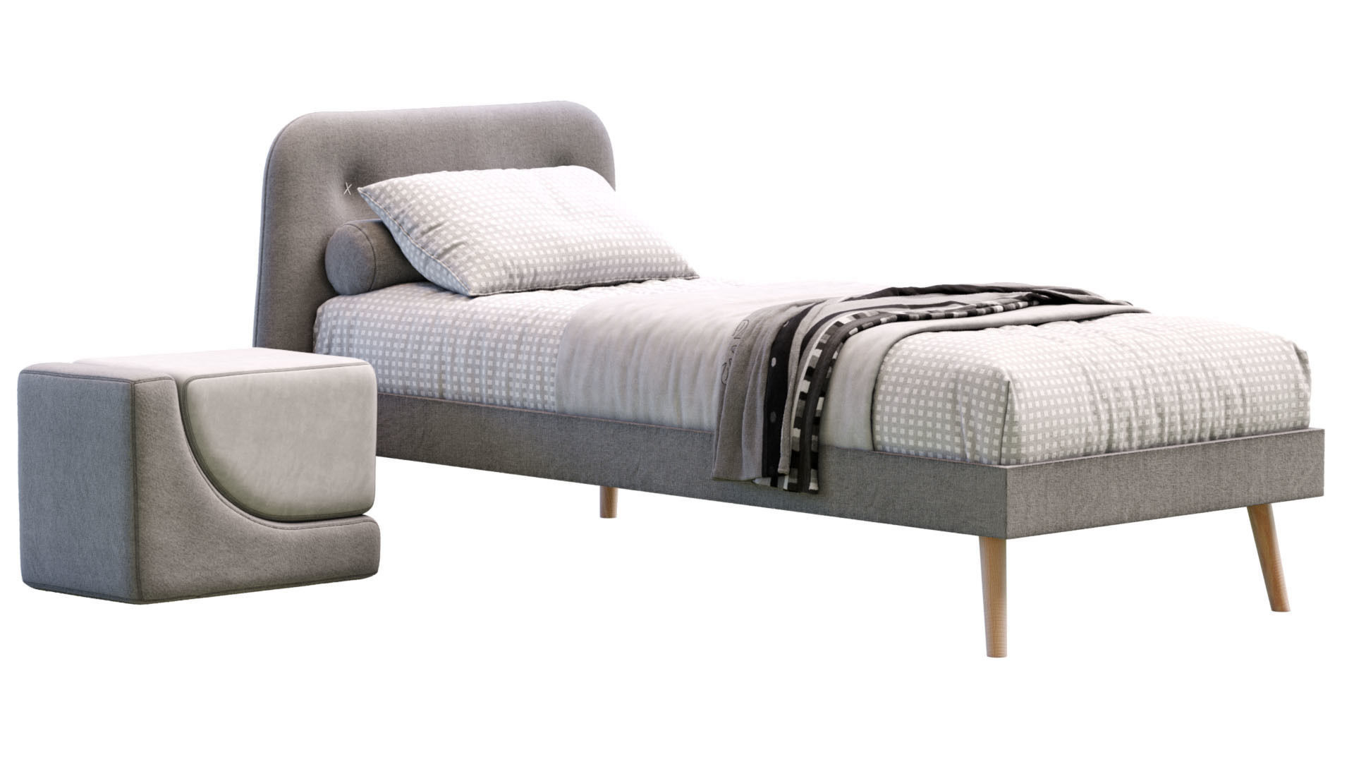 Cleo Single Bed By Nidi 3D model | CGTrader