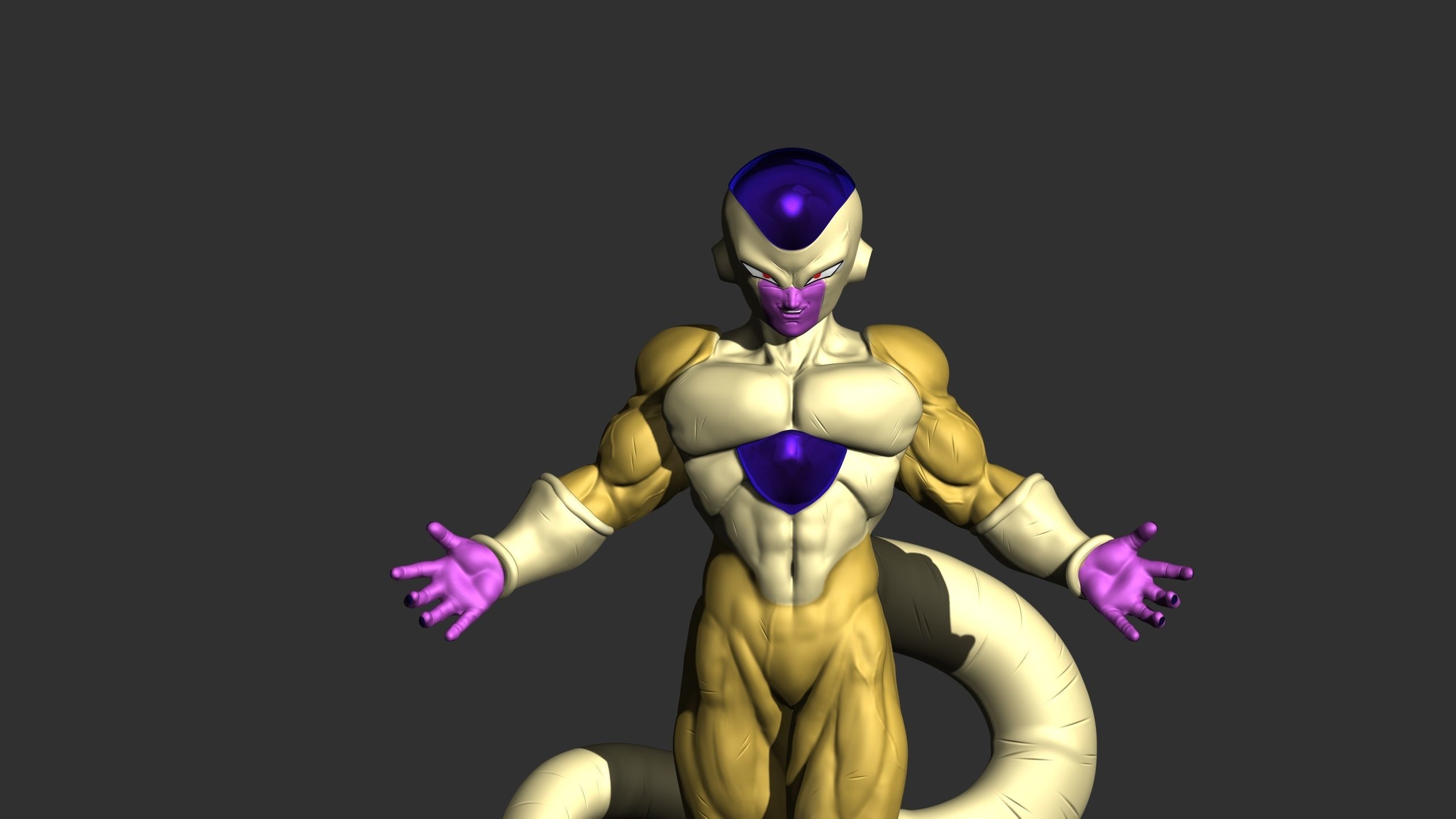 Golden Friezer dragonball z 3D model 3D printable | CGTrader
