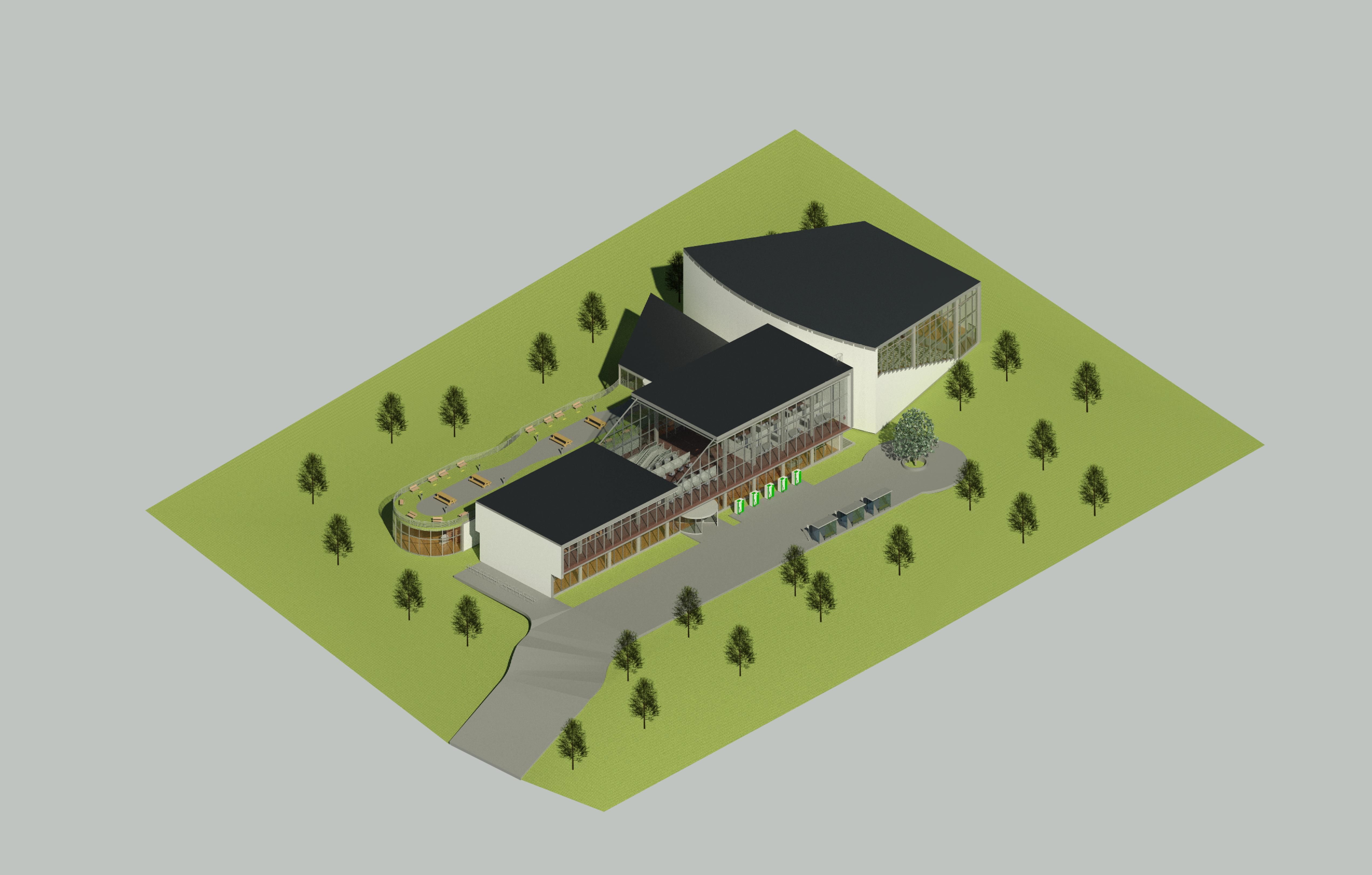 Green Building Project 3D model | CGTrader