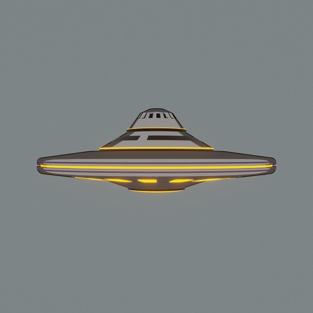 3D model UFO Cartoon Style VR / AR / low-poly | CGTrader