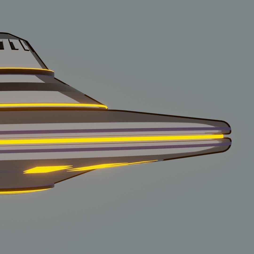 3D model UFO Cartoon Style VR / AR / low-poly | CGTrader