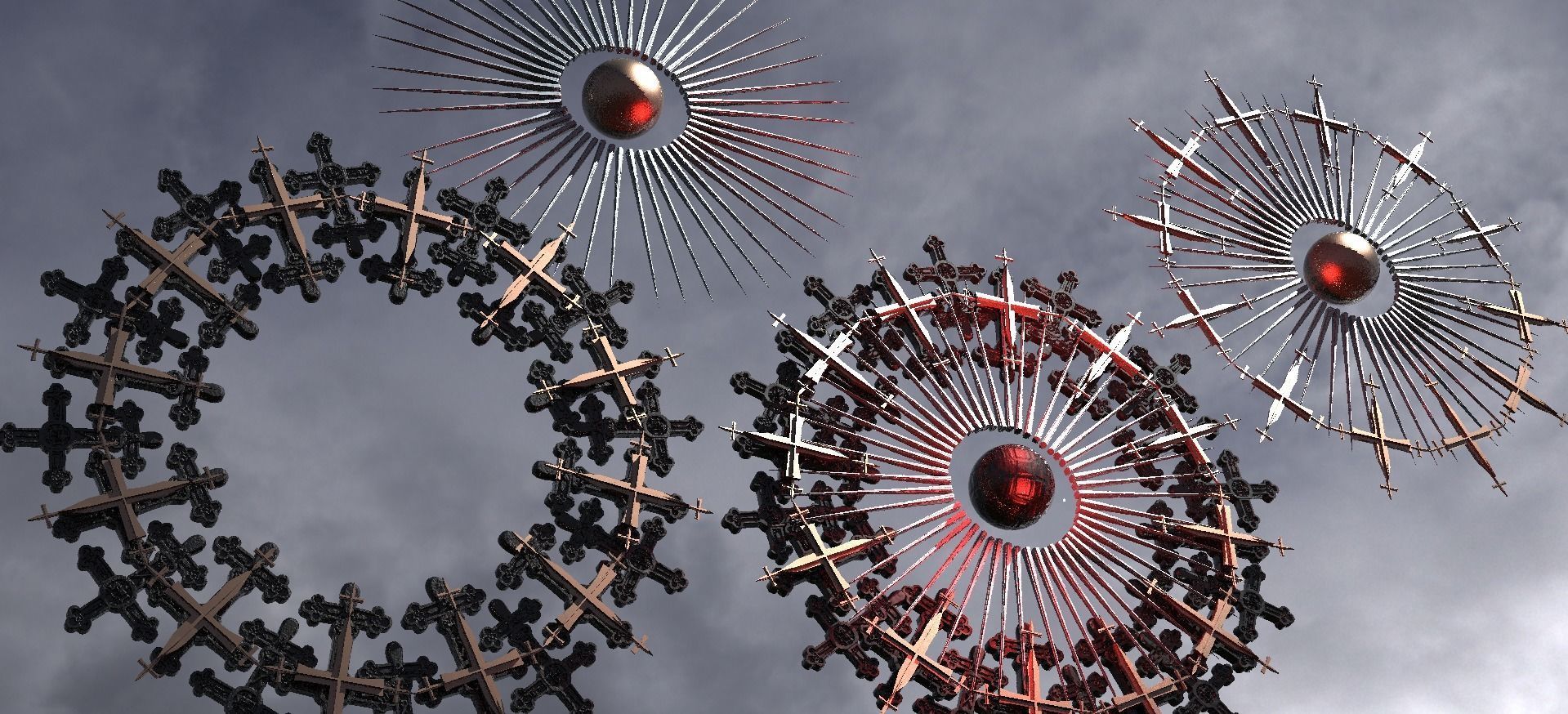 Golden Angel Vortex 4 versions 3D model | CGTrader