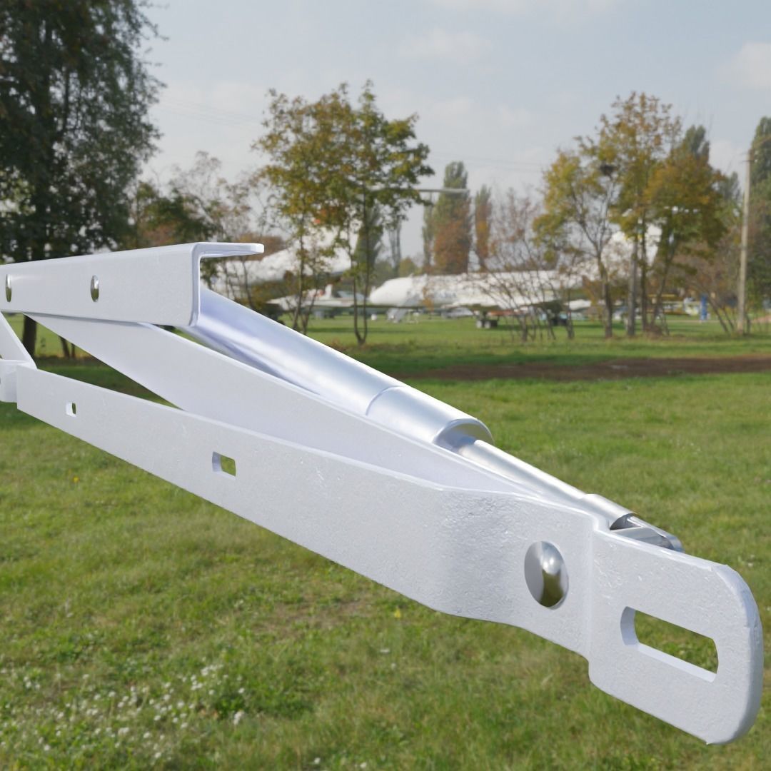 Bed lift hydraulic mechanism 3D model rigged | CGTrader