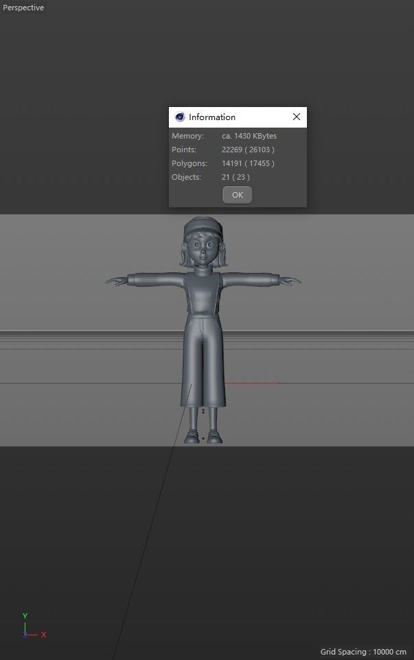 cartoon girl little girl little girl student 3D model | CGTrader
