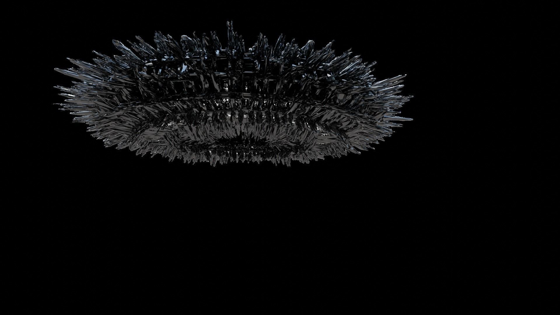 UFO in spike style in Blender 3d free VR / AR / low-poly 3D model ...