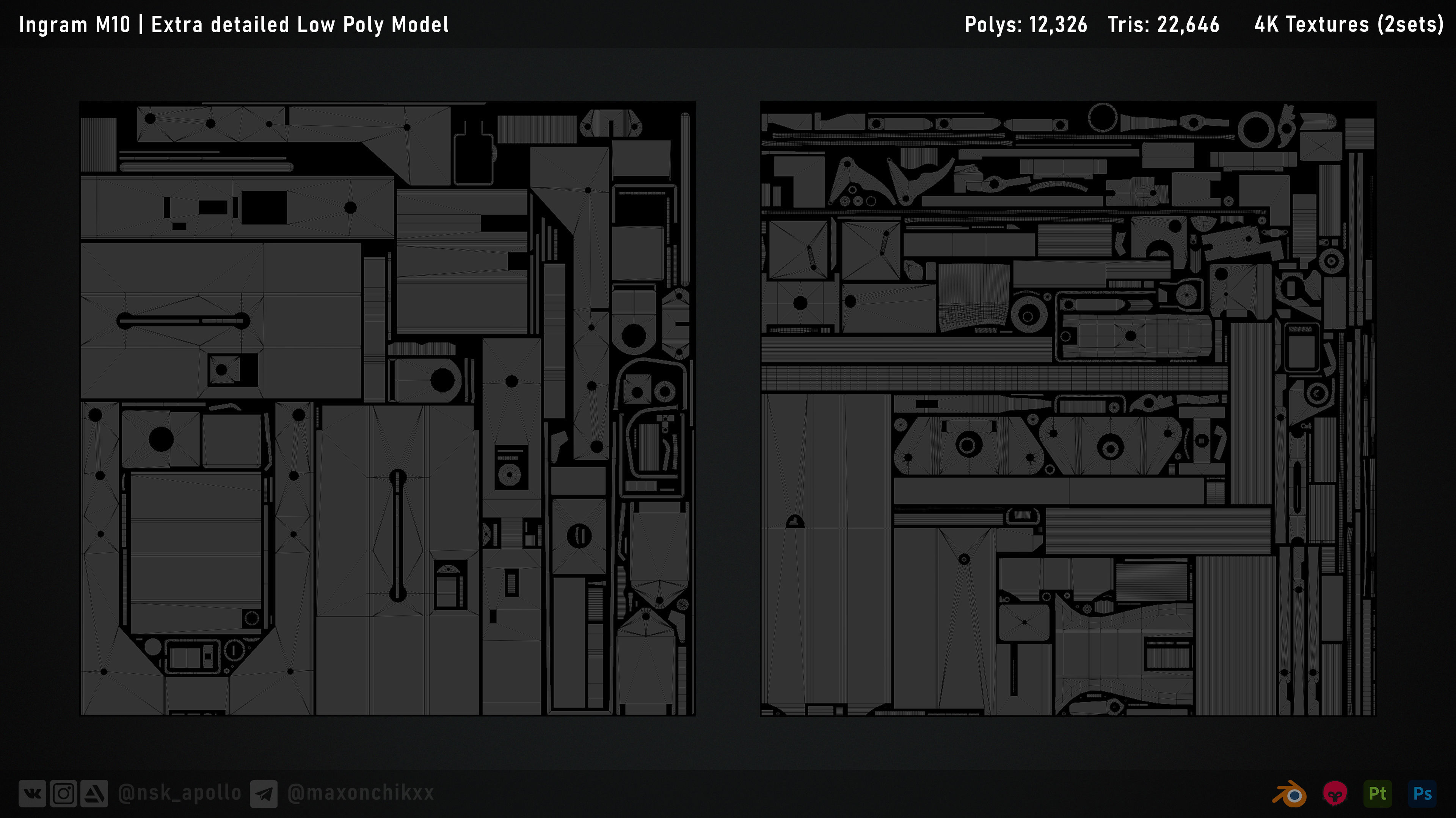 3D model Low-poly Ingram Mac10 VR / AR / low-poly | CGTrader
