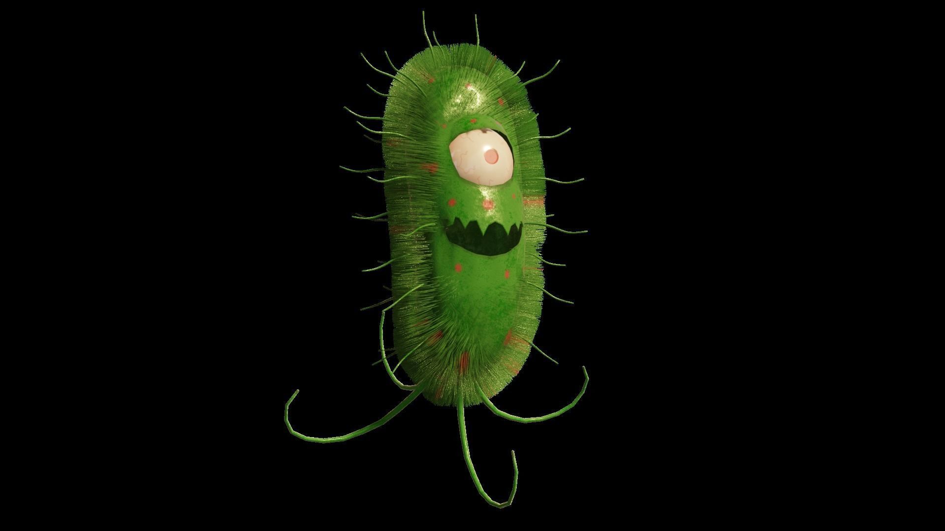 3D model Microbe 1 bacterium VR / AR / low-poly | CGTrader