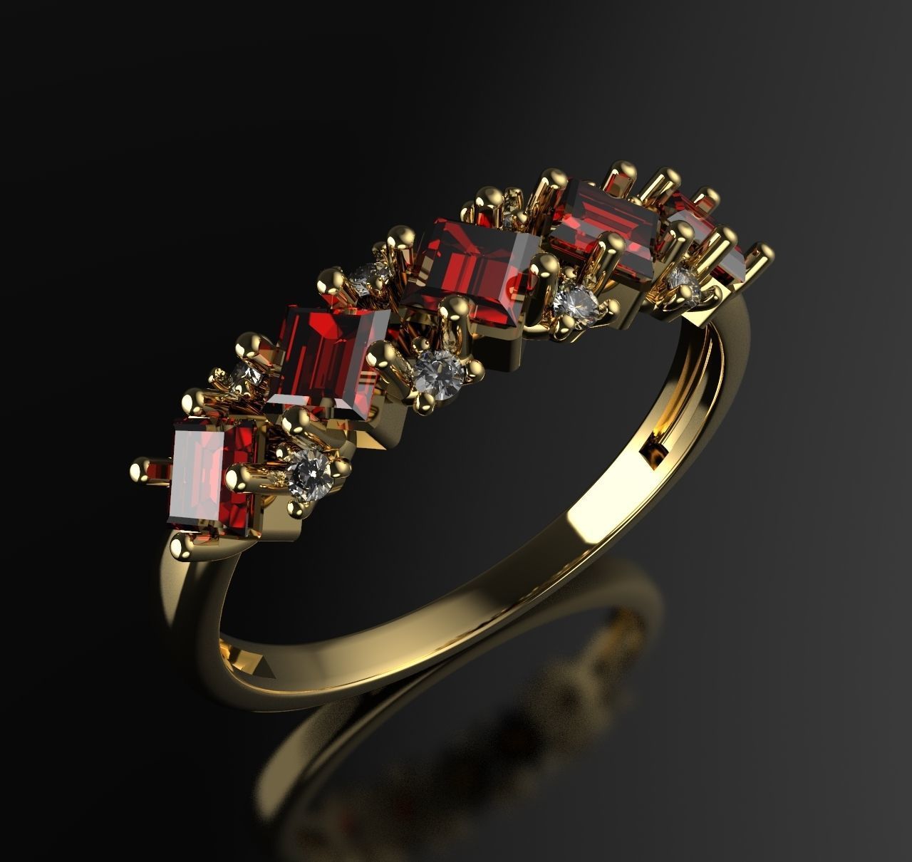 set diamond severity 3D model 3D printable | CGTrader