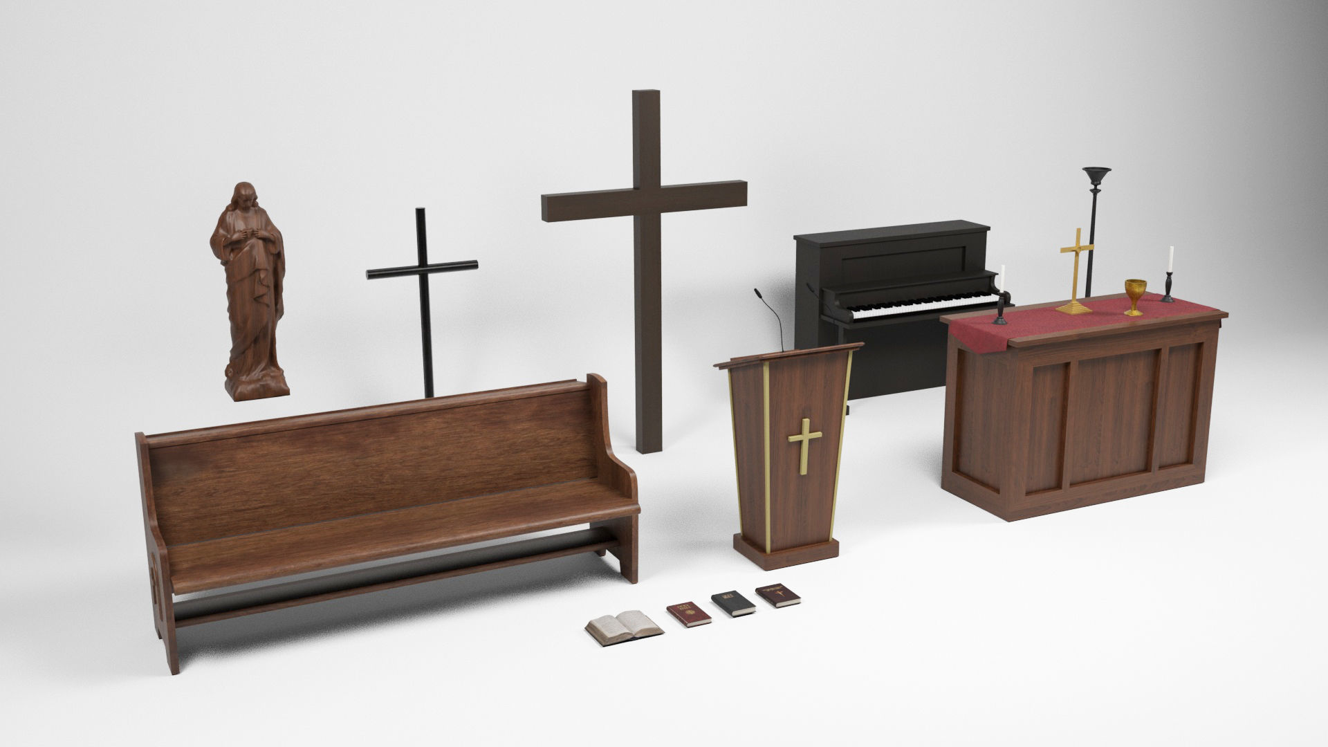 3D model Church Props VR / AR / low-poly | CGTrader