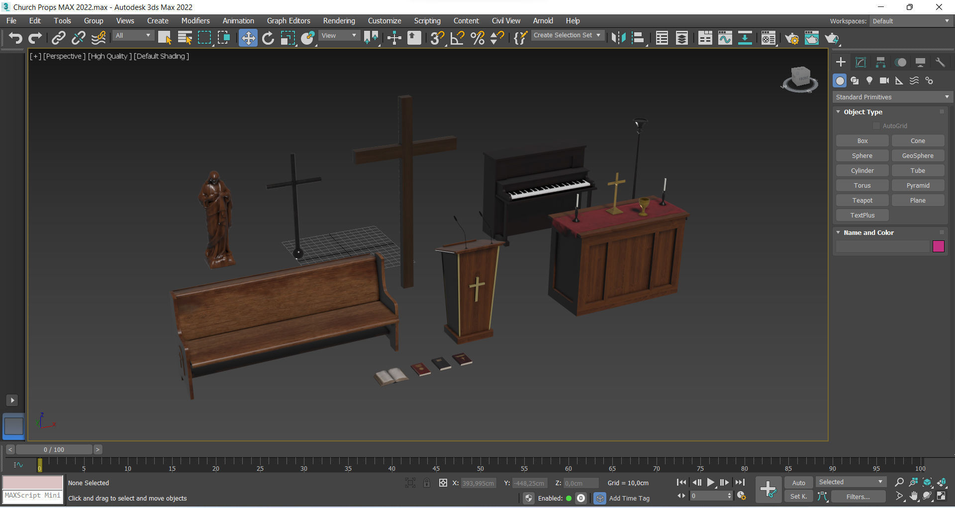 3D model Church Props VR / AR / low-poly | CGTrader