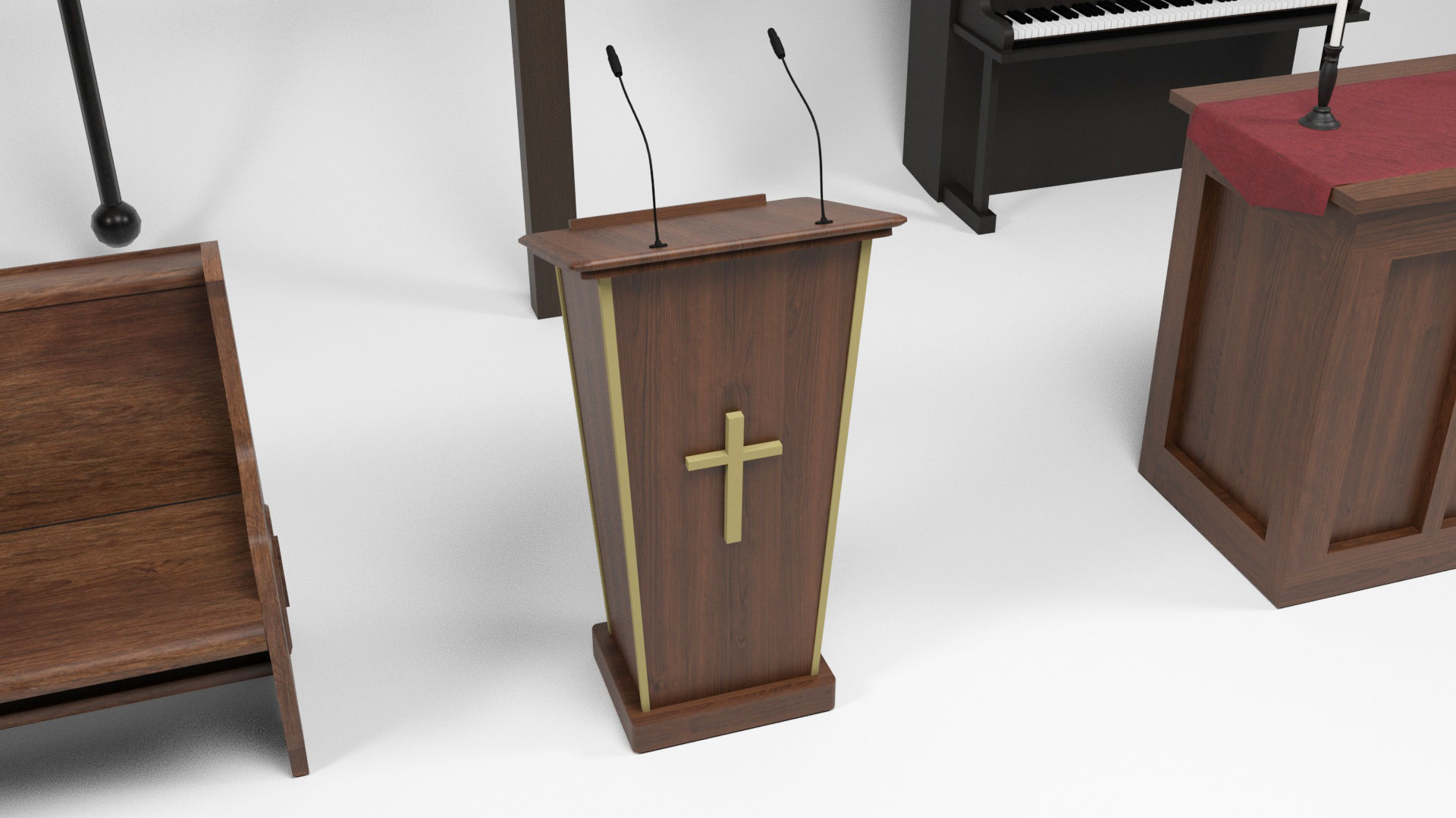 3D model Church Props VR / AR / low-poly | CGTrader