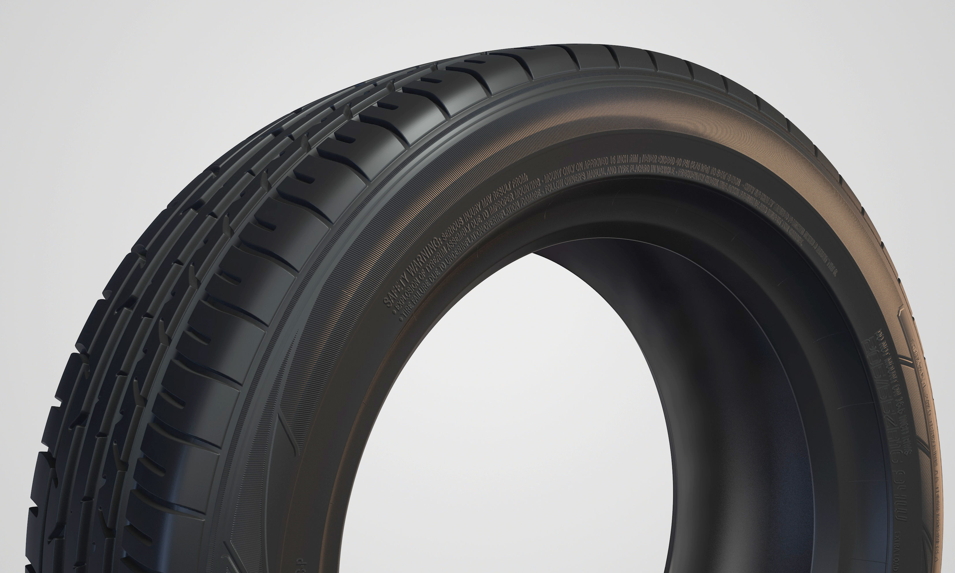Sports Car Tyre 3D model | CGTrader