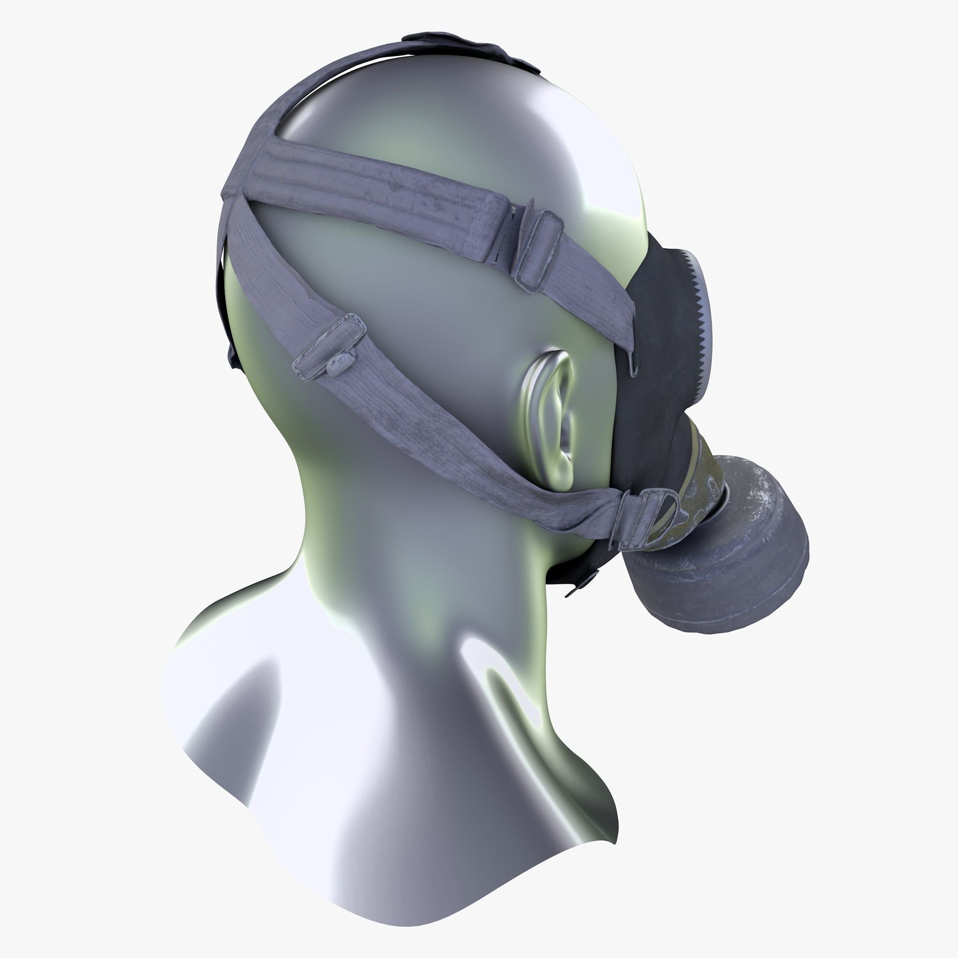 3D model WWII German Gas Mask M38 Low Poly VR / AR / low-poly | CGTrader