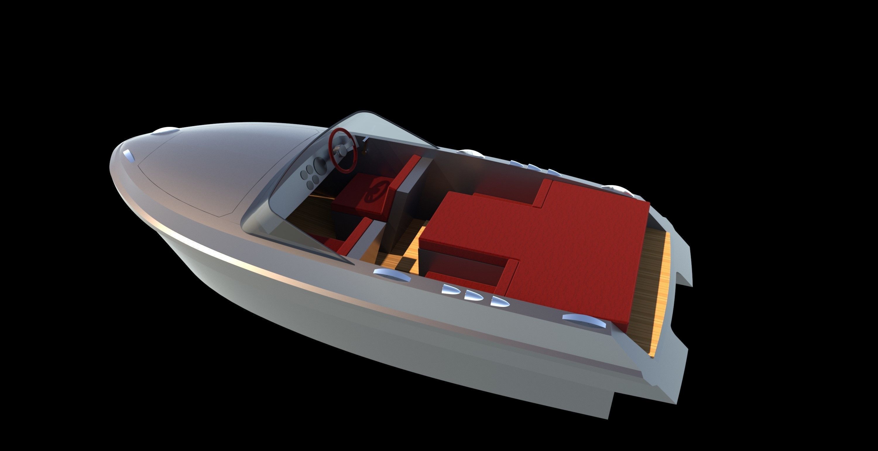 5 Meter Speedboat Model 3D model | CGTrader