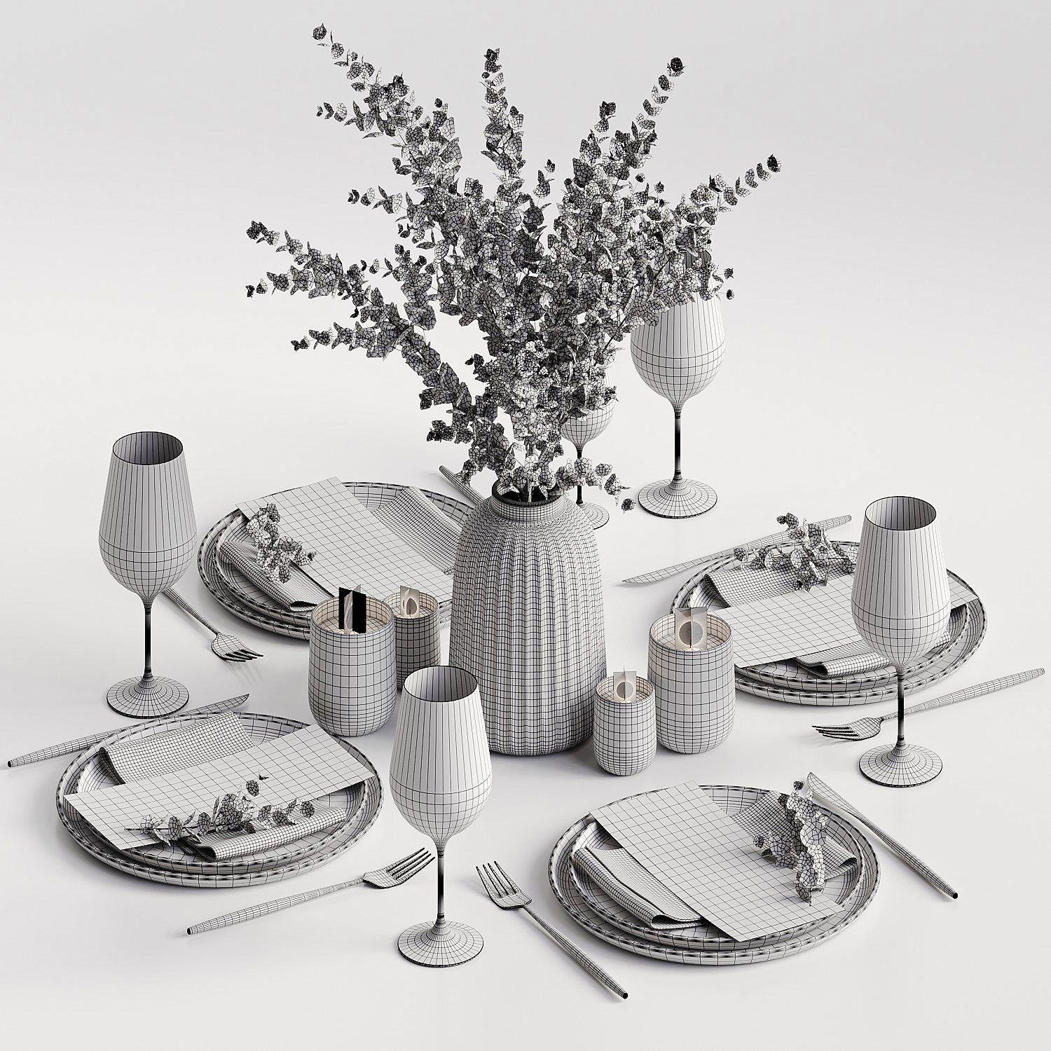 Servirovka 001 3D model | CGTrader