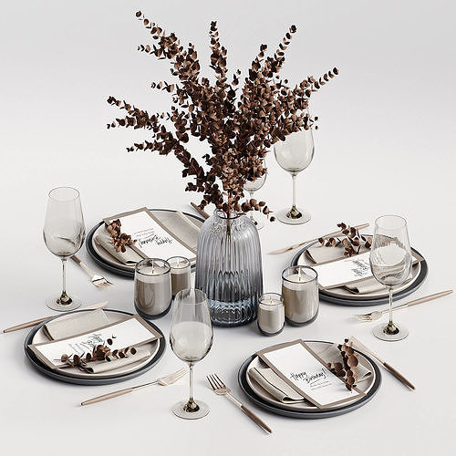 Servirovka 001 3D model | CGTrader