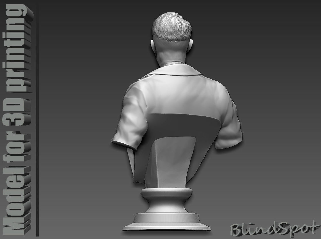 Adolf Hitler bust 3D model 3D printable | CGTrader
