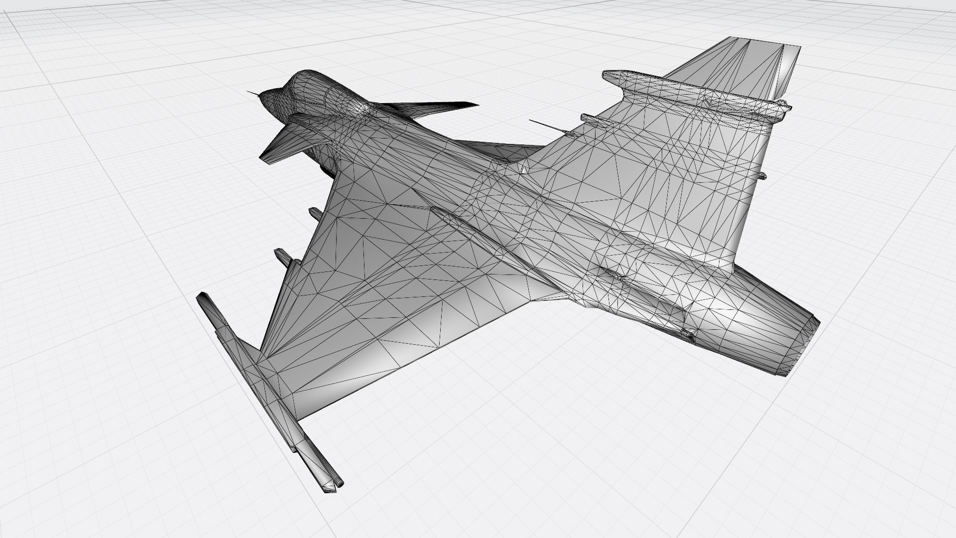 Gripen orange fighter jet 3D model 3D printable | CGTrader