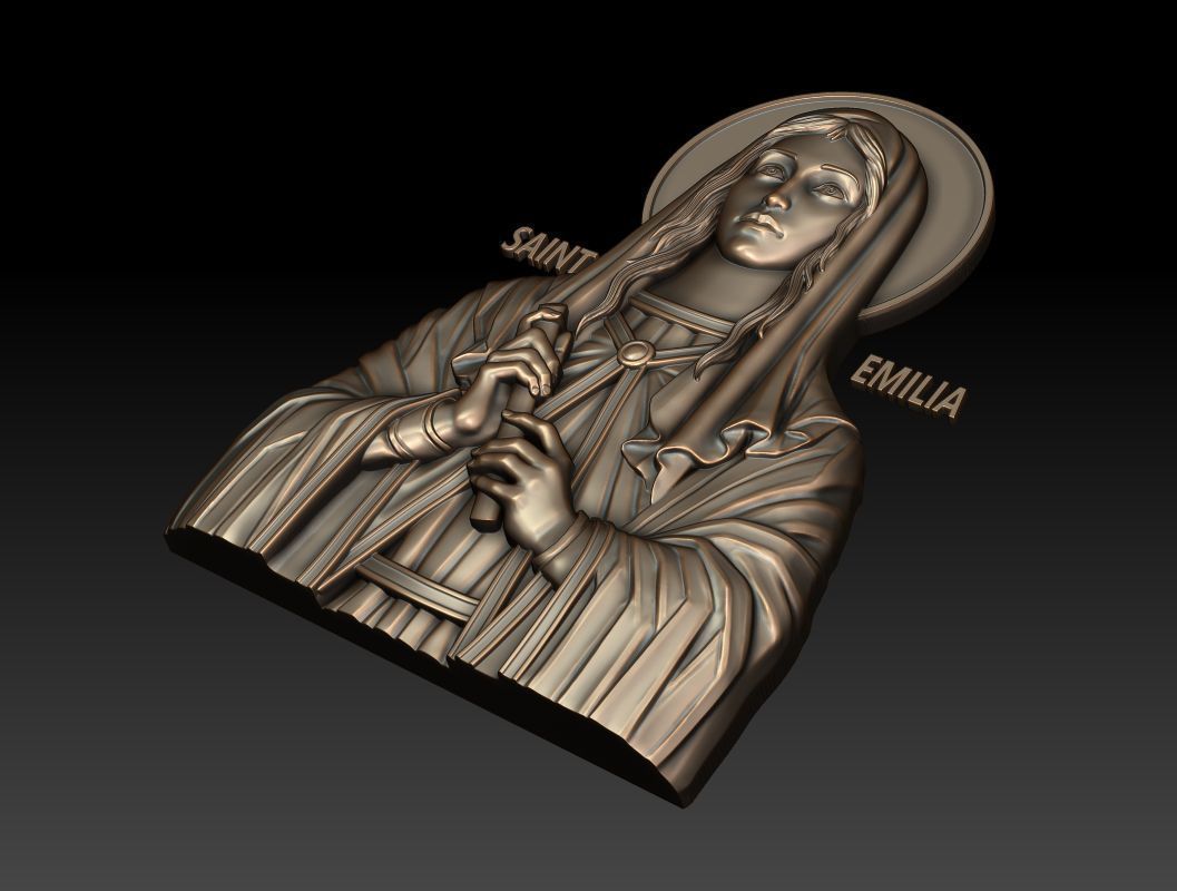 Saint Emilia of Caesarea 3D model 3D printable | CGTrader