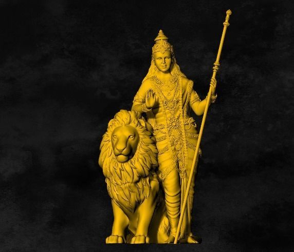 kali mata locket 3D model 3D printable | CGTrader