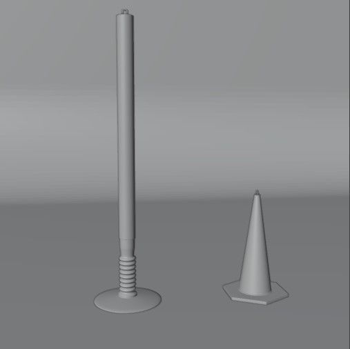 Road Obstacles 3D Model free VR / AR / low-poly 3D model | CGTrader