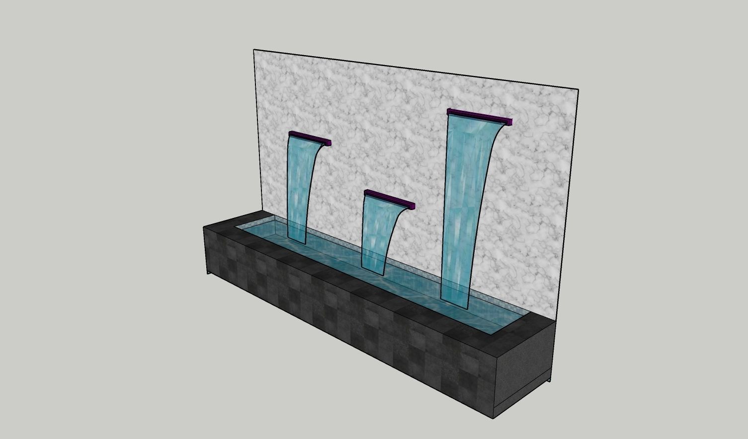 Waterbody water fountain 3D model | CGTrader