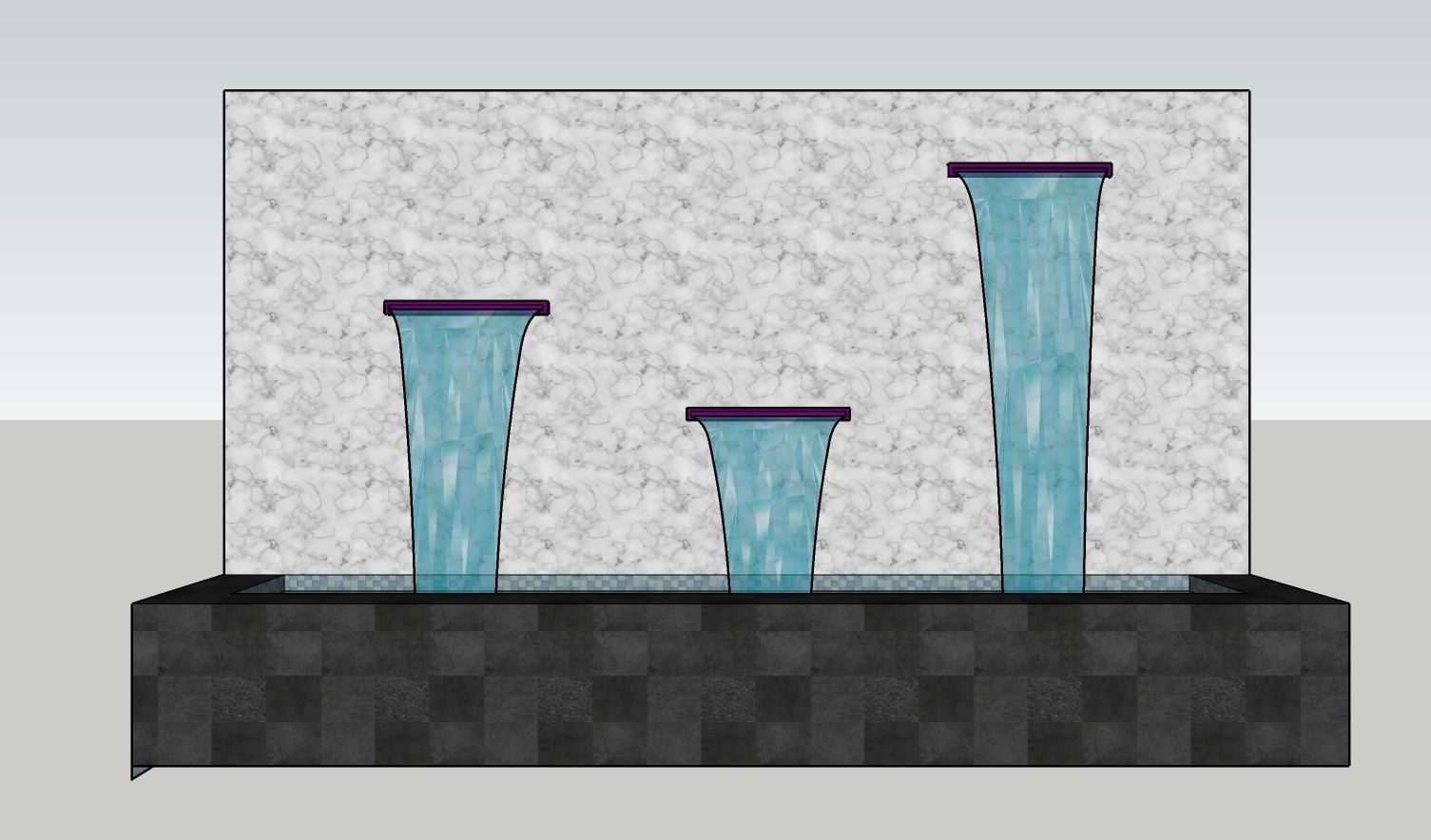 Waterbody water fountain 3D model | CGTrader