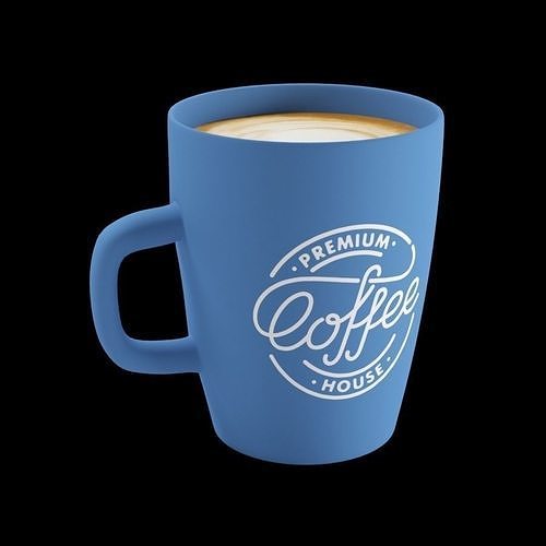 Cup with coffee 3D model | CGTrader