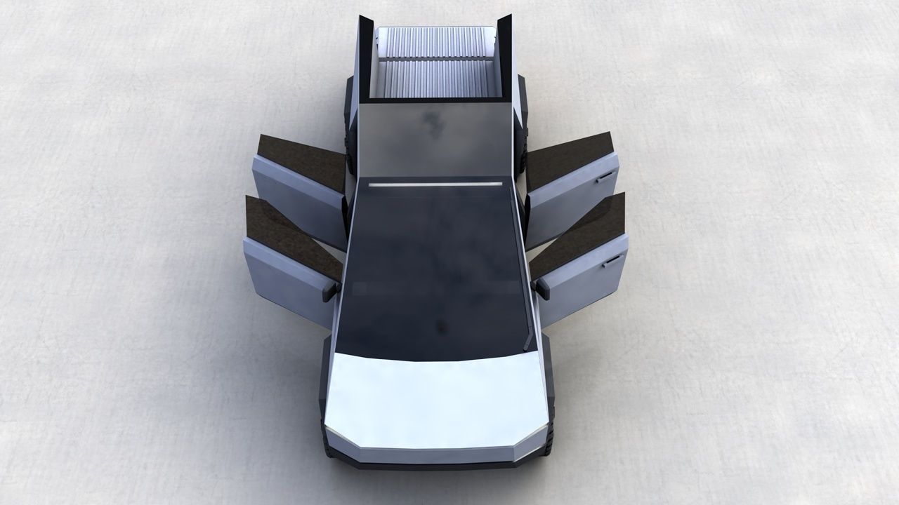 TESLA CYBERTRUCK 2023 3D model | CGTrader