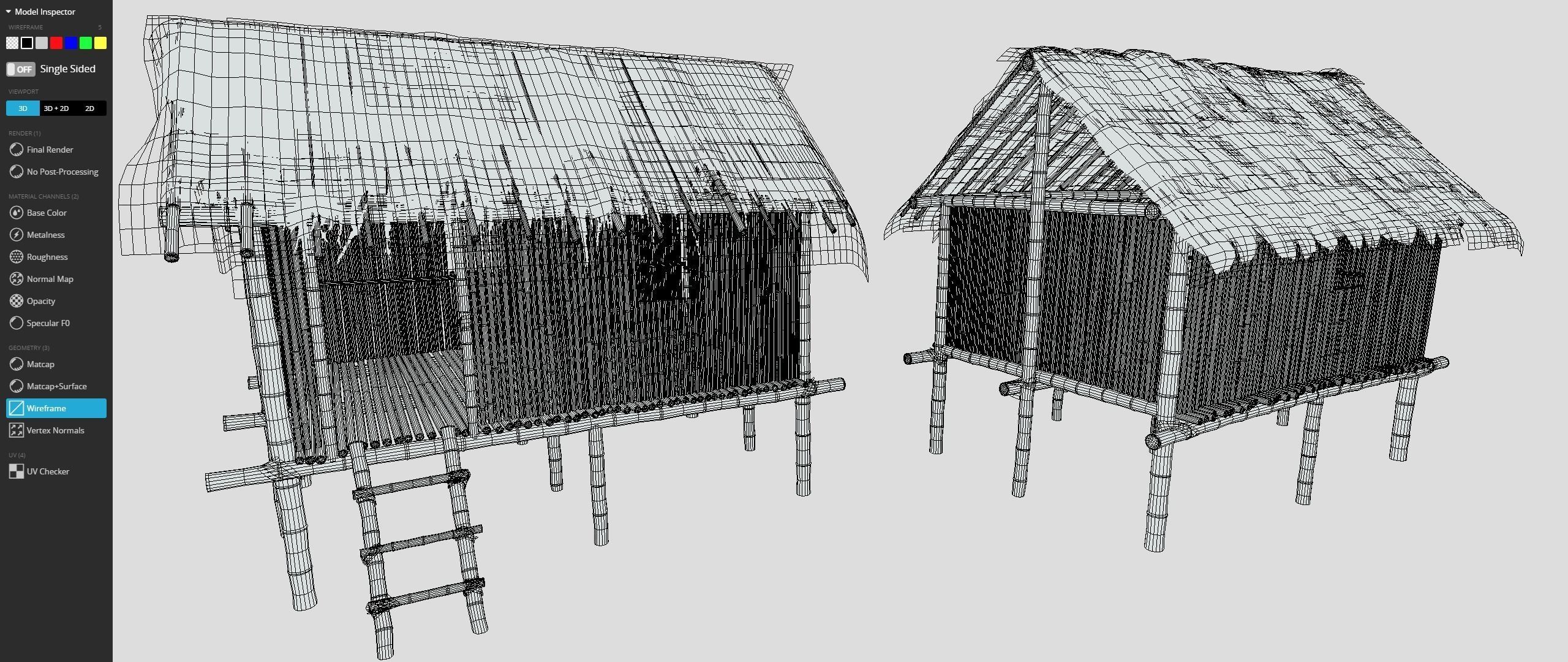 Jungle hut 3D model | CGTrader