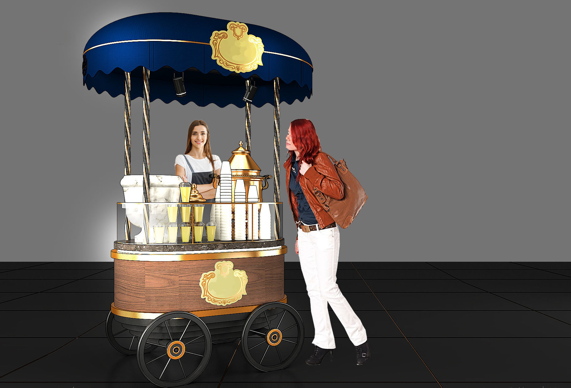 POP Stand Design 3D model | CGTrader