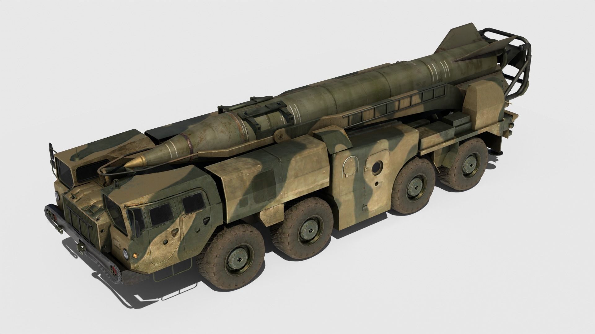 3d Model Scud B Military Vehicle Vr Ar Low Poly Cgtrader