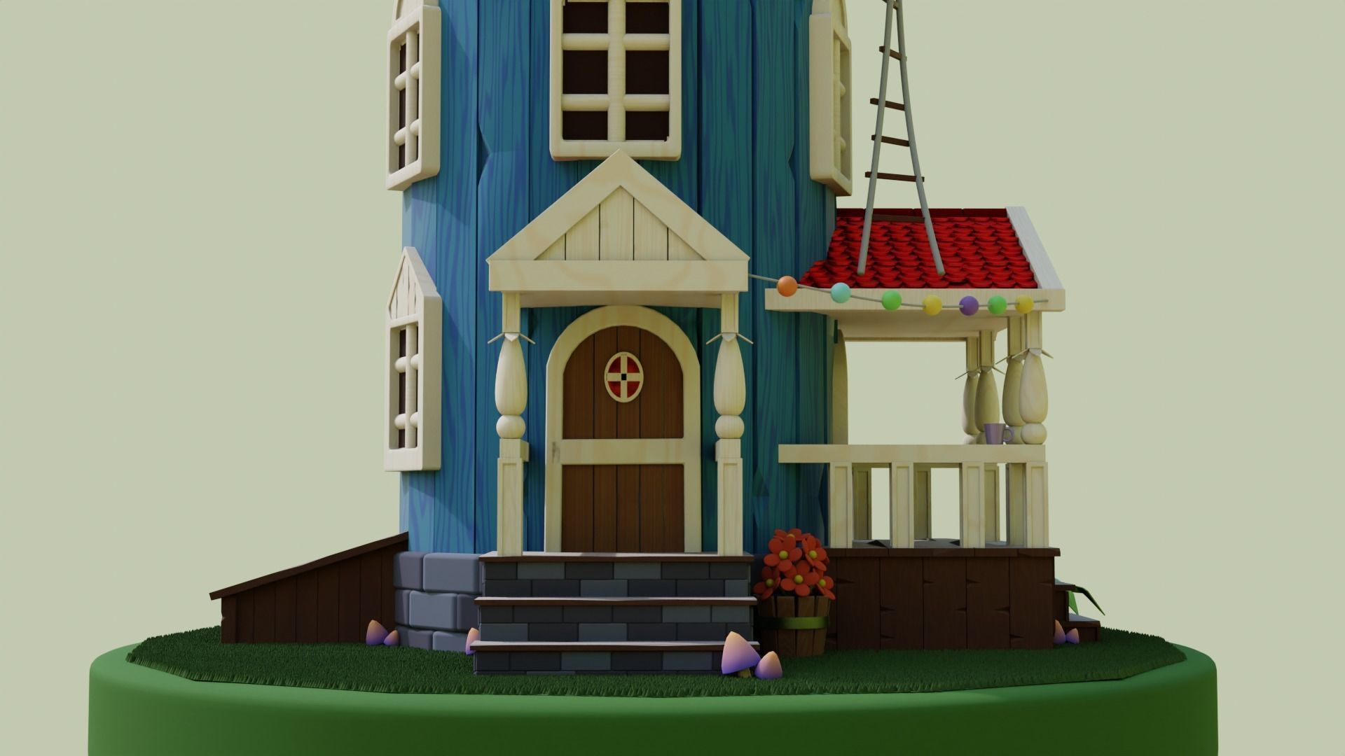 Moomin house 3d 3D model | CGTrader