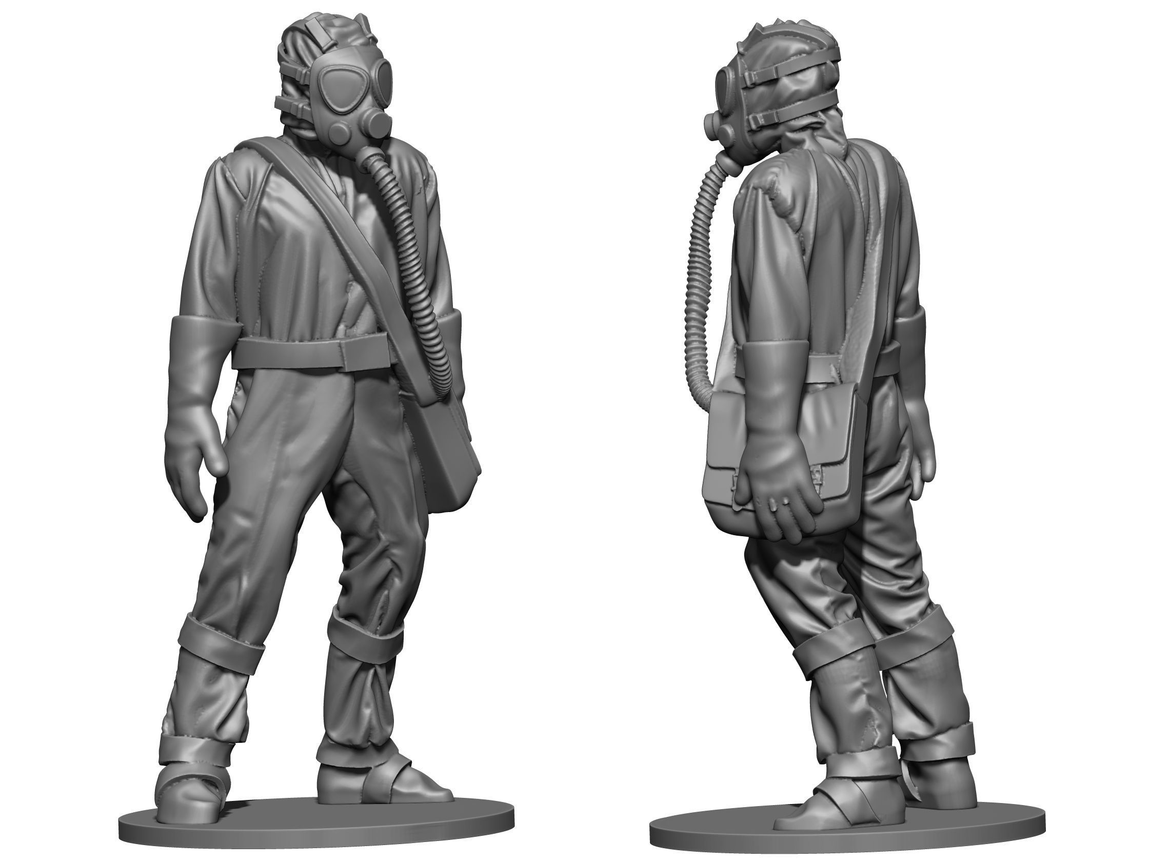 Hazmat suit 3D model 3D printable | CGTrader