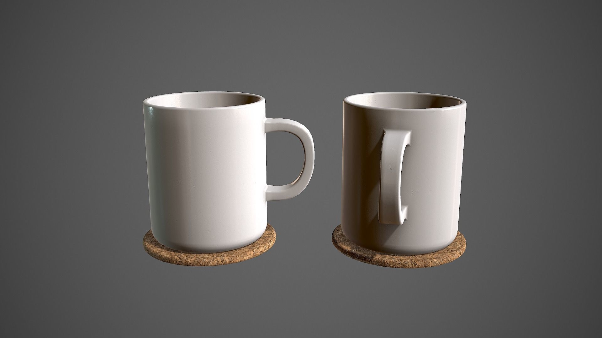 3D model Coffee Mug Porcelain VR / AR / low-poly | CGTrader