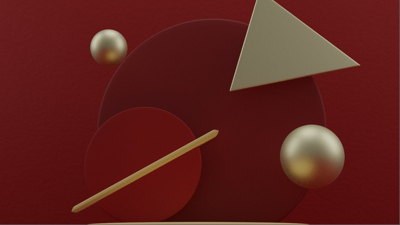 minimal geometric scene mockup 3D model | CGTrader