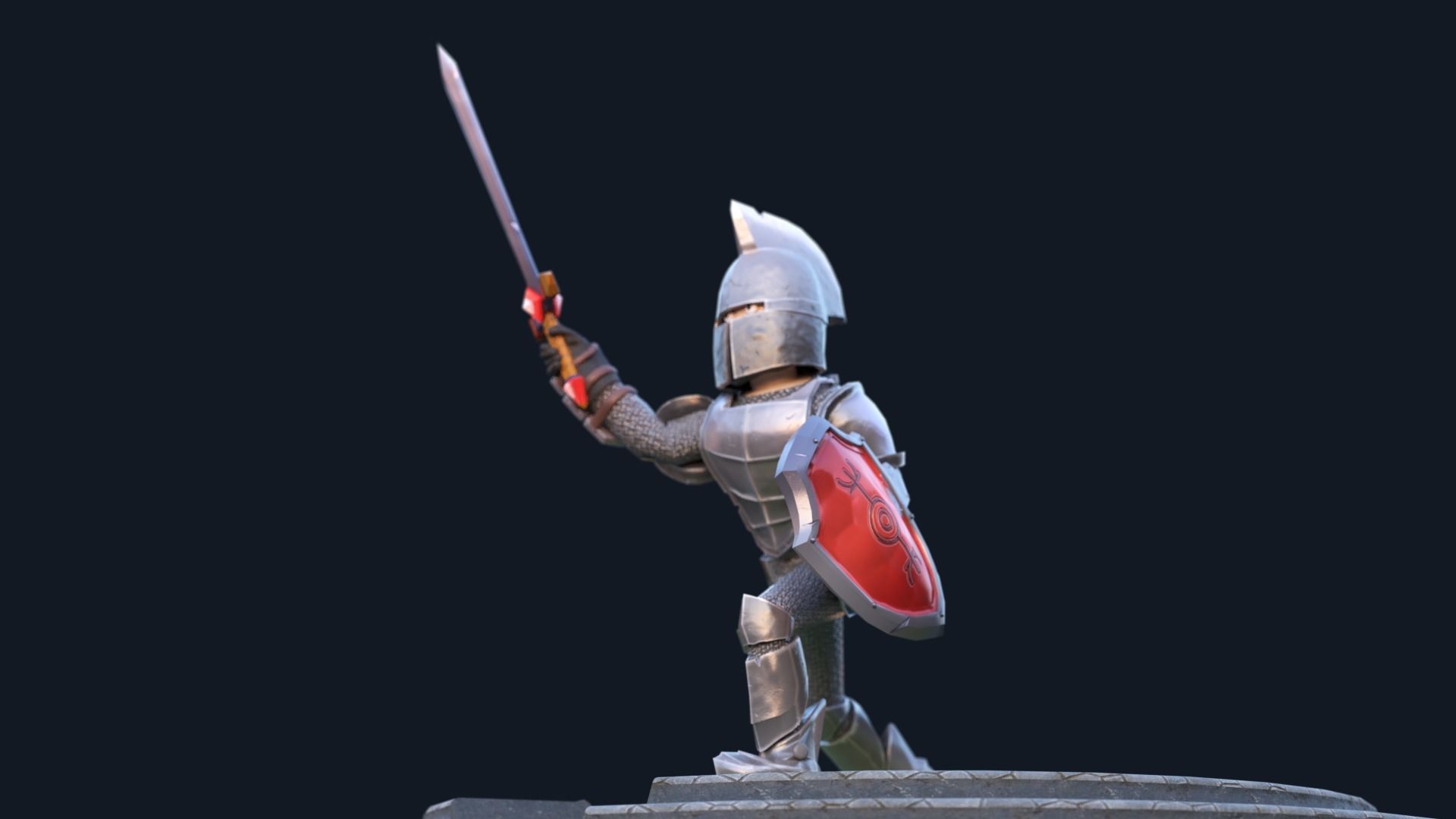 3D model Stylized Low Poly Animated Knight VR / AR / low-poly | CGTrader